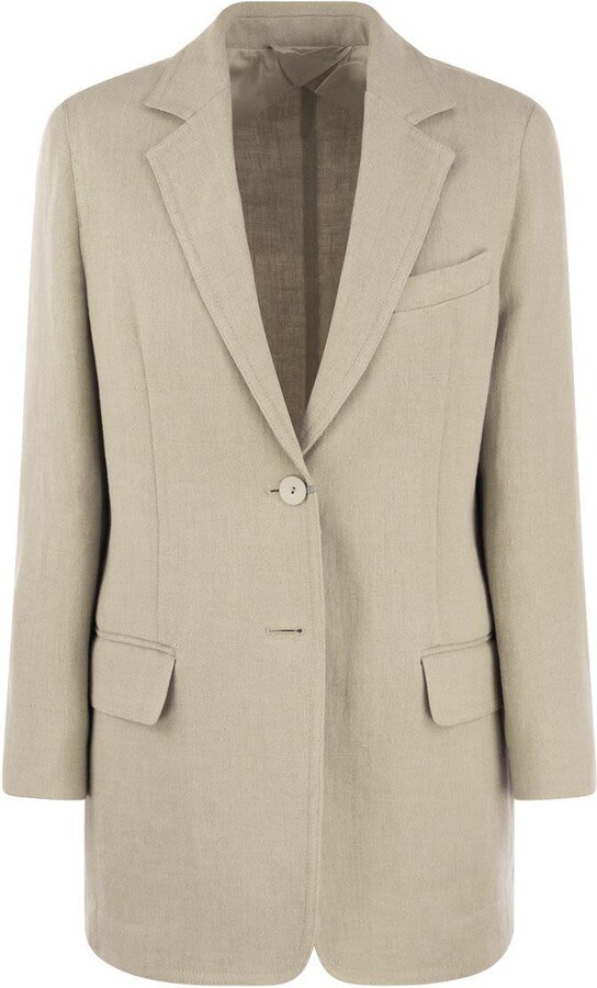 Max Mara ADELCHI - Linen Over Jacket - ShopStyle Blazers