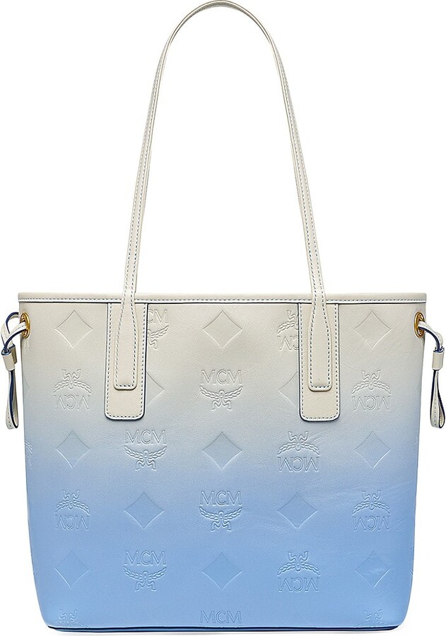 MCM Liz Monogram Embossed Leather Shopper Bag - ShopStyle