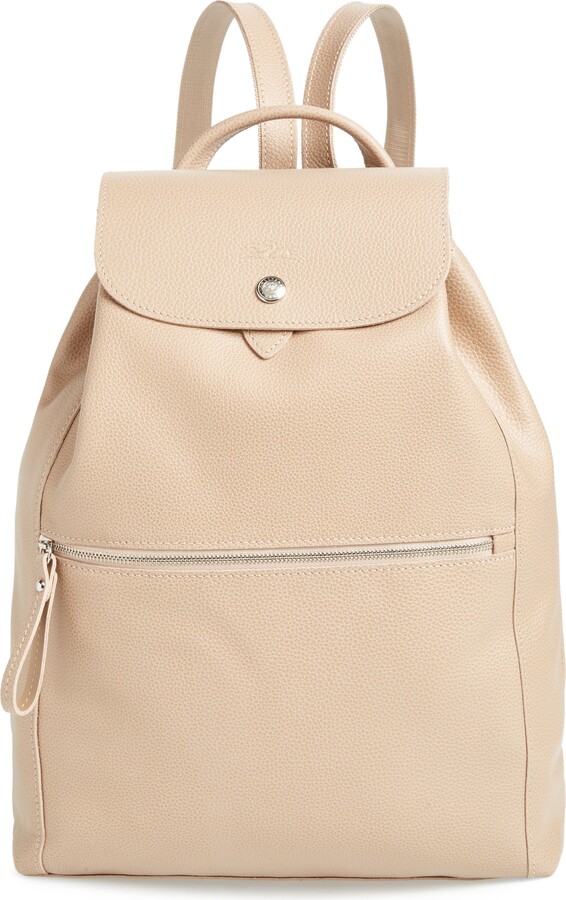 Longchamp Leather Backpack - ShopStyle