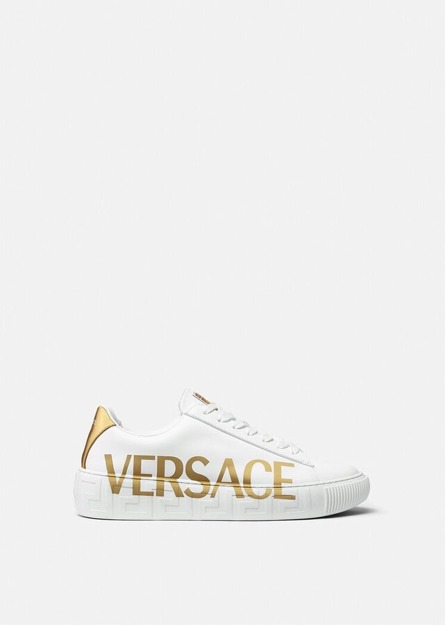 Versace Logo Greca Sneakers - ShopStyle