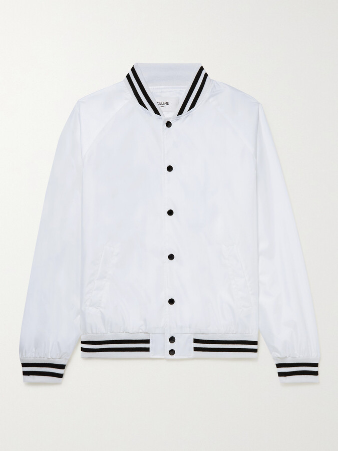 Celine Homme Logo-Print Shell Bomber Jacket - ShopStyle