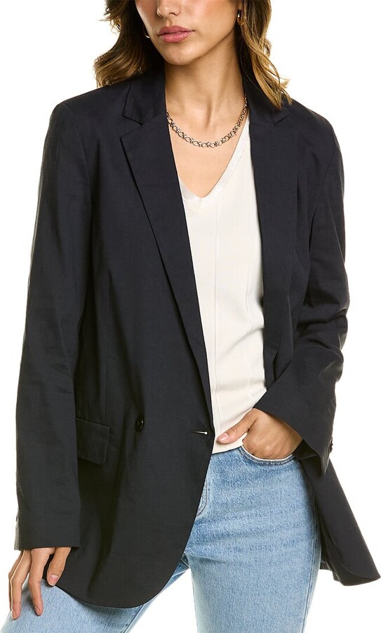 Theory Boy Linen-Blend Jacket - ShopStyle