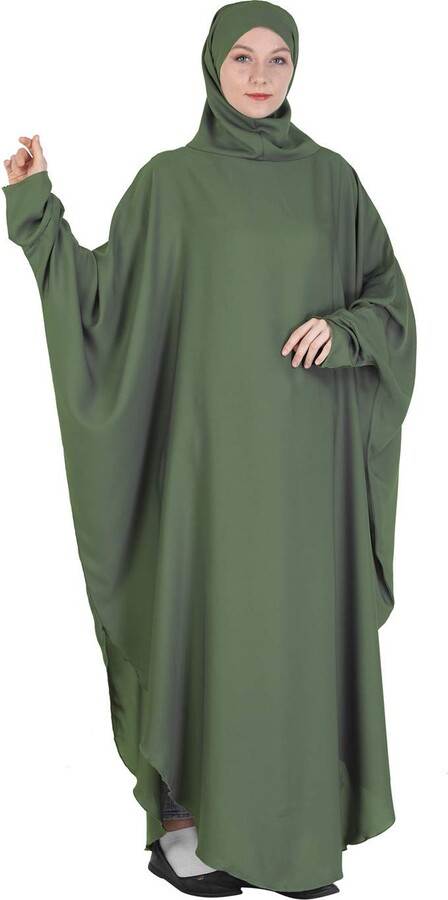 VESNIBA One Piece Prayer Dress Prayer Clothes for Muslim Women Praying ...