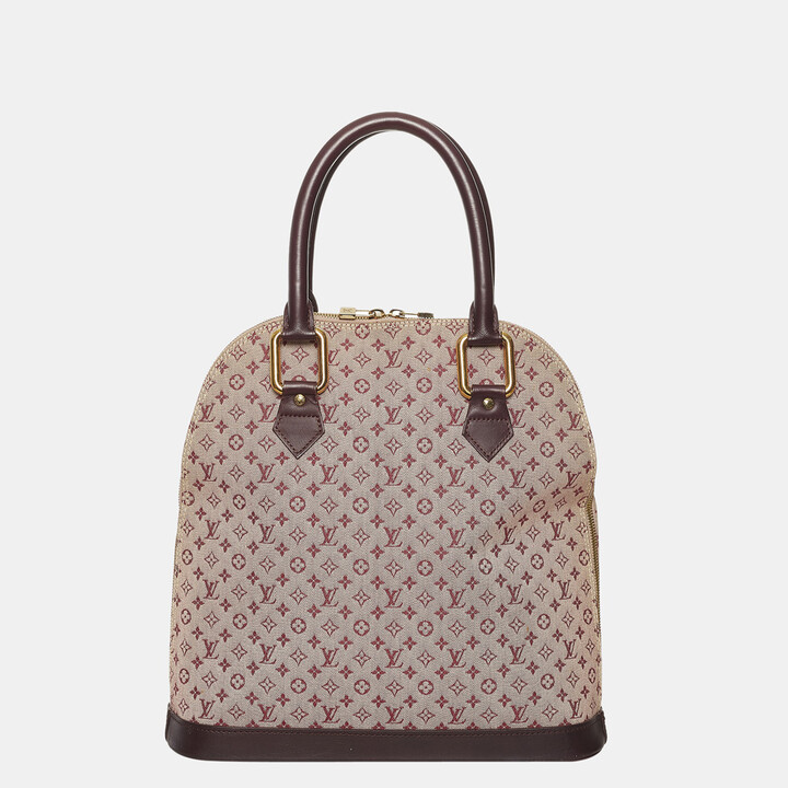 Louis Vuitton Red Alma Mini Lin Haut - ShopStyle Tote Bags