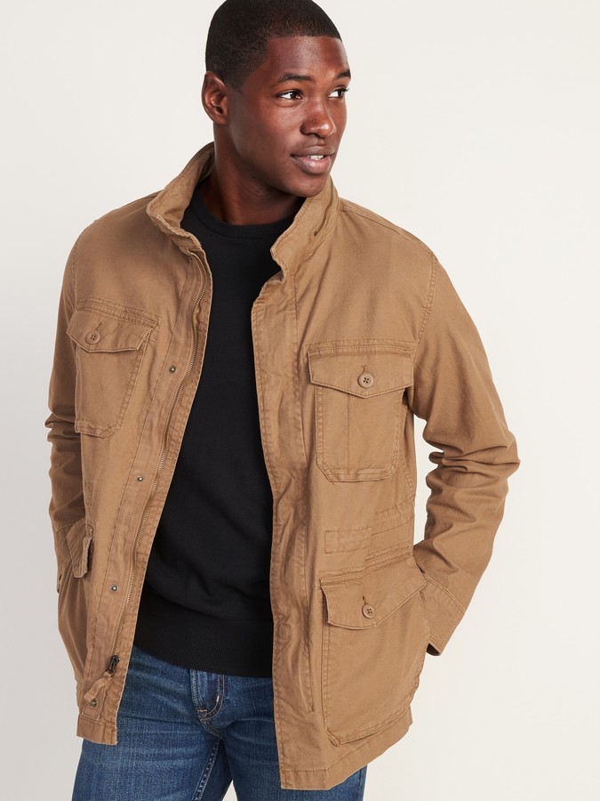 Old Navy Built-In Flex Stowaway-Hood Military Jacket for Men - ShopStyle Outerwear