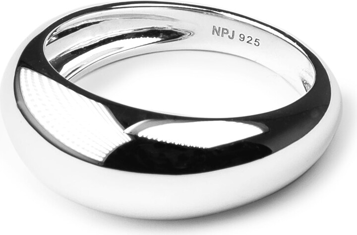 Naked Palm Jewellery Women's Luxe Dome Ring In Sterling Silver - ShopStyle