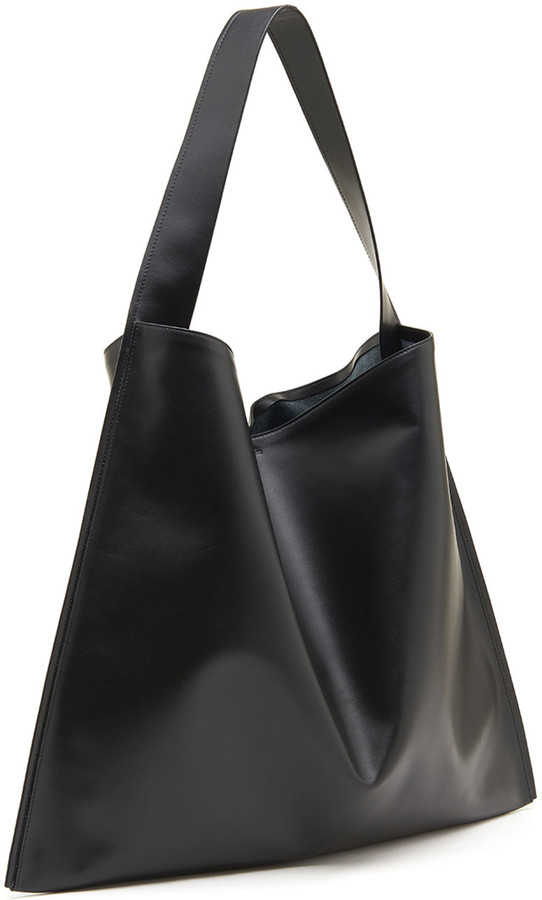 Jil Sander Leather Border Hobo Bag - ShopStyle