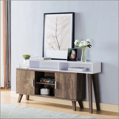 Corrigan Studio Console Table Home Entryway Console Table with Multi ...