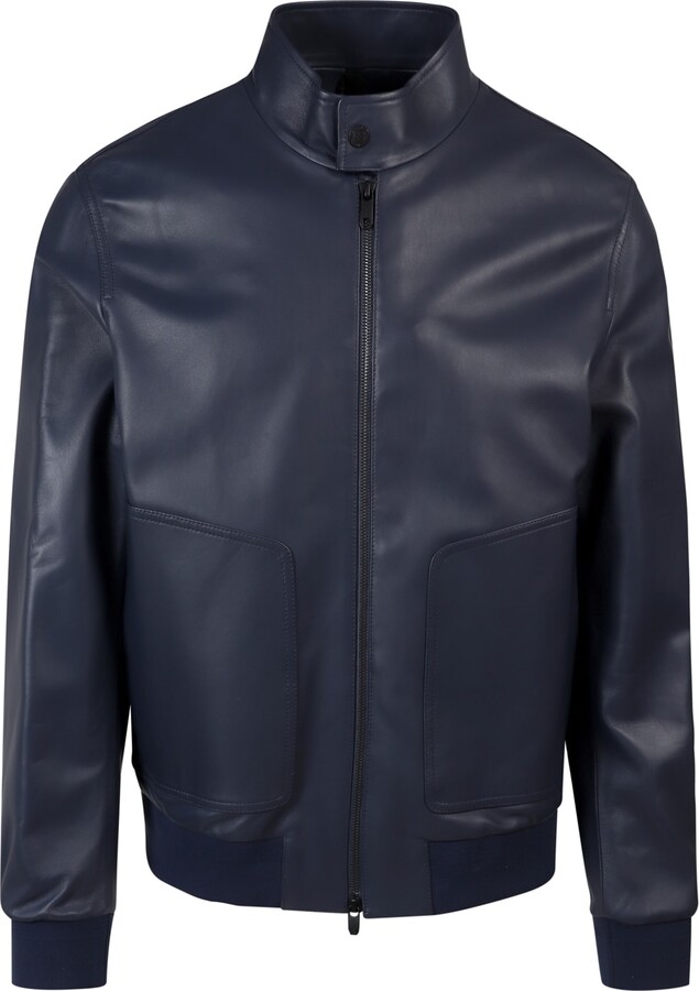 Ermenegildo Zegna Jacket from Leather jacket with stretch profiles ...