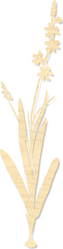 Etsy Wildflower - Laser Cut Wildflower Silhouette - Shape - Wall Flower ...