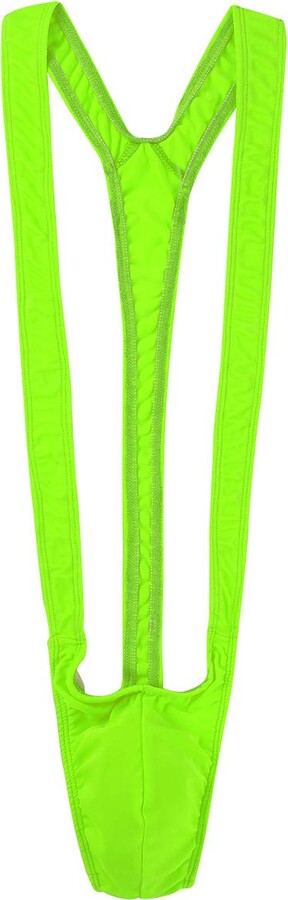 Oyolan Mens Mankini Suspender Bodysuit Backless G-String Thong Leotard ...