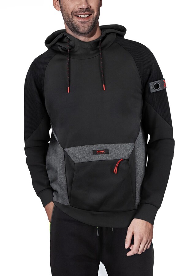 X-Ray Moto Track Funnel Neck Hoodie - ShopStyle