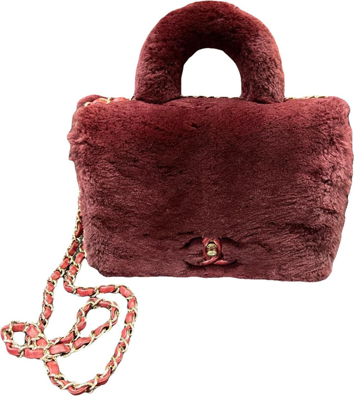 Chanel Coco Handle rabbit handbag - ShopStyle Beach & Straw Bags