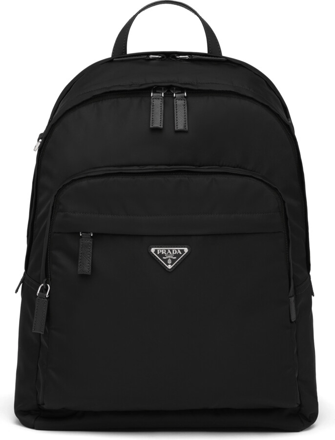 Prada Re-nylon And Saffiano Leather Backpack - ShopStyle