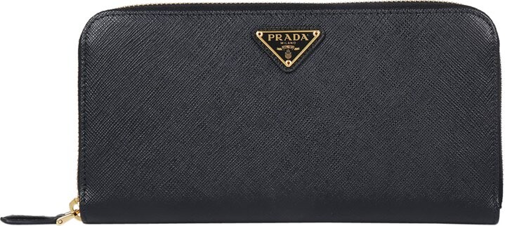 Prada Zip-Around Compartment Large Wallet - ShopStyle