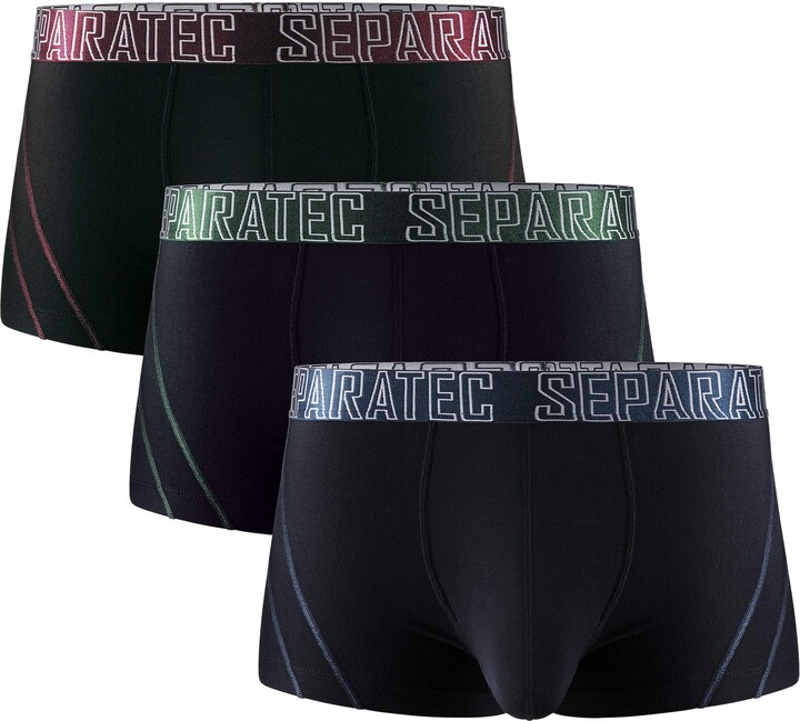 Separatec Men's Boxer Briefs Smooth Bamboo Rayon with Separated Pouches ...