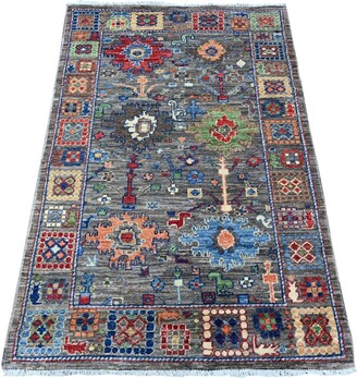 Shahbanu Rugs Dovetail Gray Aryana with Ziegler Mahal All Over Colorful ...