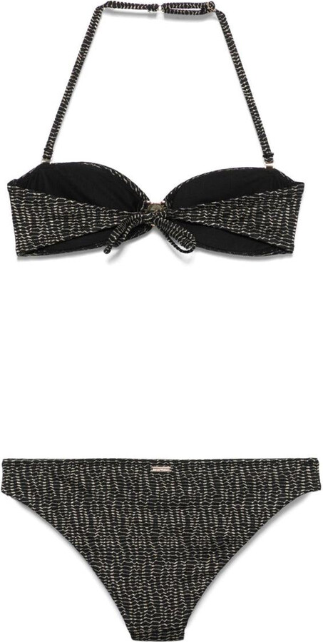 Emporio Armani Allover Logo Bikini Set - ShopStyle Two Piece Swimsuits