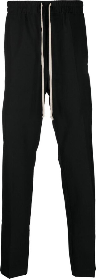 Rick Owens wool drop-crotch trousers - ShopStyle Casual Pants