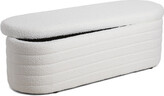 Tahari Home 46in Boucle Storage Bench - ShopStyle