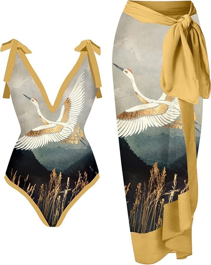 BaoDan Fourth of July Bathing Suit Purple Top Satin Bikini Panties ...