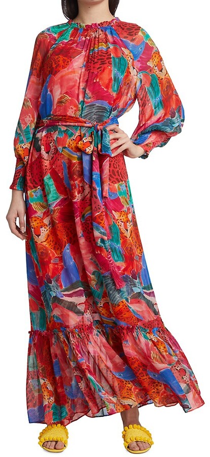 Farm Rio Animal Collage Maxi Dress - ShopStyle