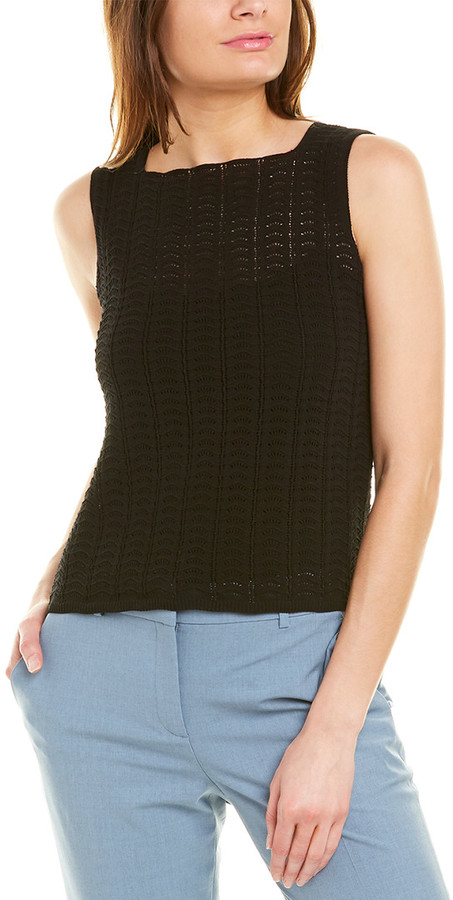 Theory Crocheted Shell - ShopStyle Sleeveless Tops