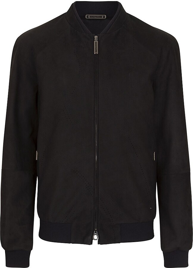 Stefano Ricci Calfskin Leather Blouson Jacket - ShopStyle