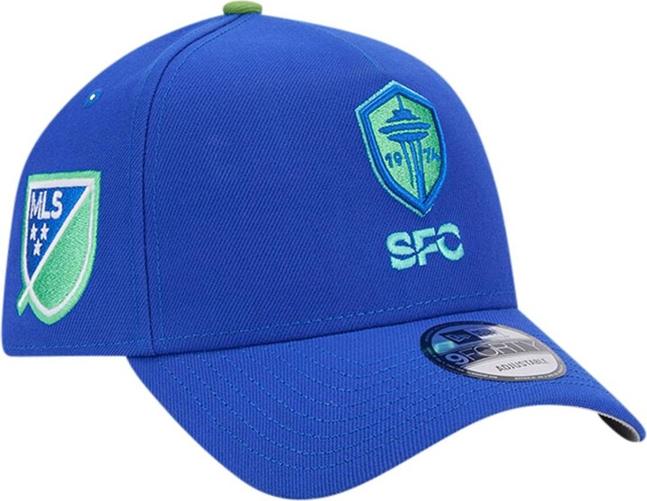 New Era Men's Blue Seattle Sounders Fc 2024 Kick Off Collection 9FORTY ...