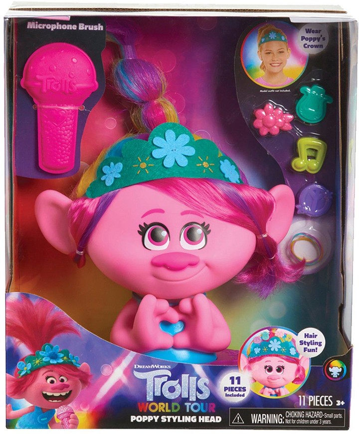 Trolls World Tour Poppy Styling Head - ShopStyle Pretend Play & Costumes
