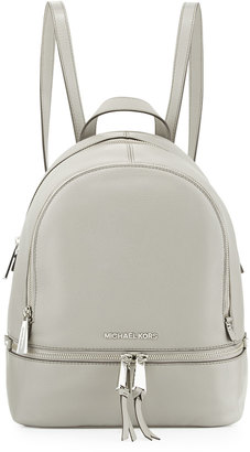 MICHAEL Michael Kors Rhea Small Zip Backpack, Pearl Gray - ShopStyle