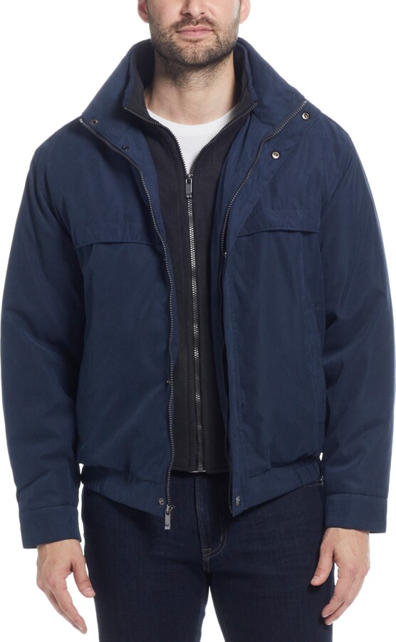 Weatherproof Men's Microfiber Poly Filled Bomber Jacket - ShopStyle