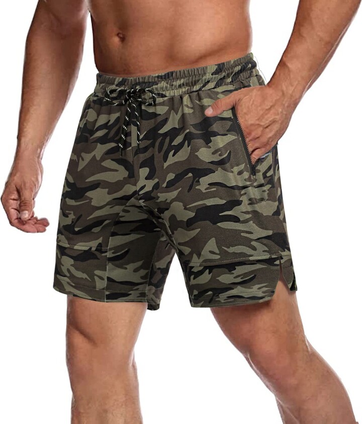 COOFANDY Men's Gym Workout Shorts Athletic Training Shorts Fitted ...