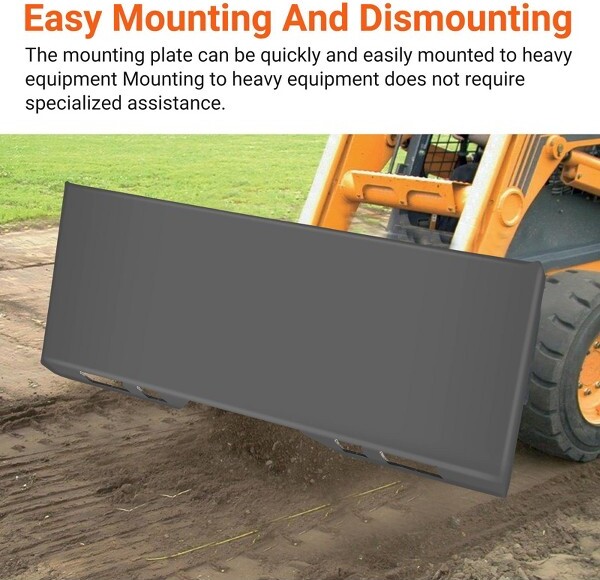 Garvee 3/8" Skid Steer Attachment Plate, Universal Quick Mount Plate ...