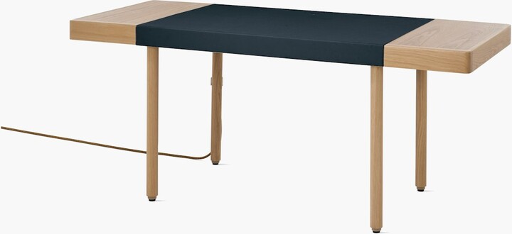 Geiger Leatherwrap Sit-to-Stand Desk, 2 Drawers - ShopStyle