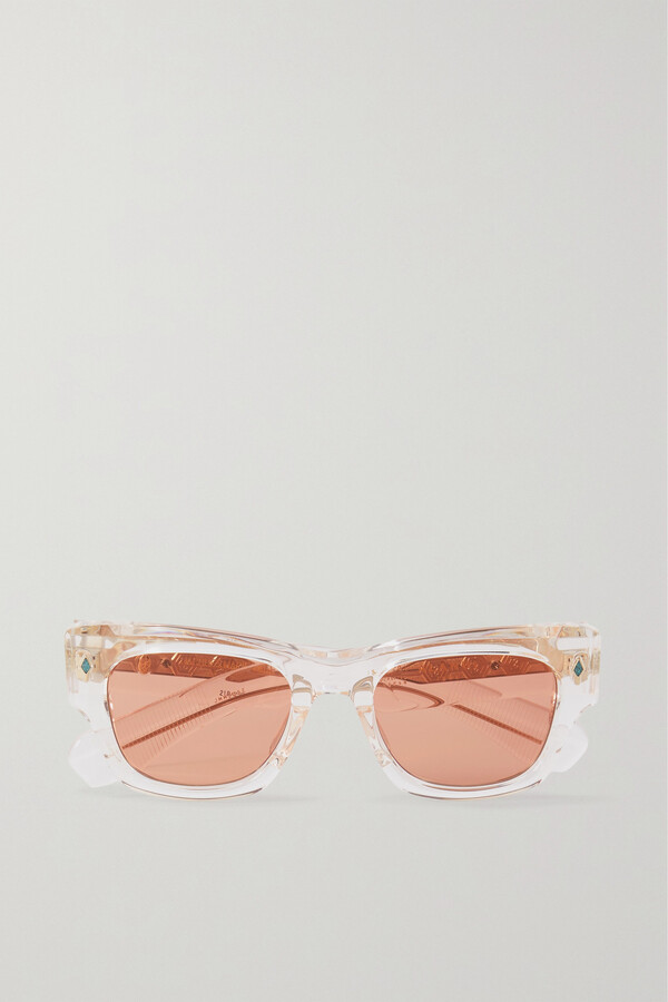 Jacques Marie Mage + Alanui Zuma Square-frame Acetate Sunglasses - Pink ...