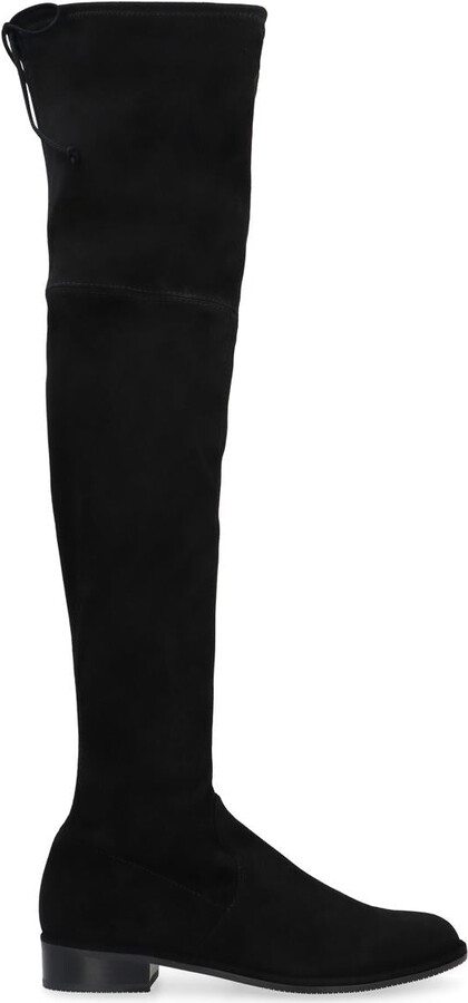 Stuart Weitzman Lowland Stretch Suede Over The Knee Boots - ShopStyle