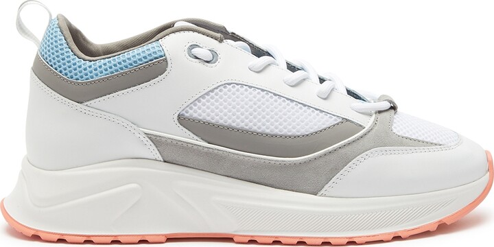 Cleens Essential Runner Panelled Mesh Sneakers - White - 11 - ShopStyle ...
