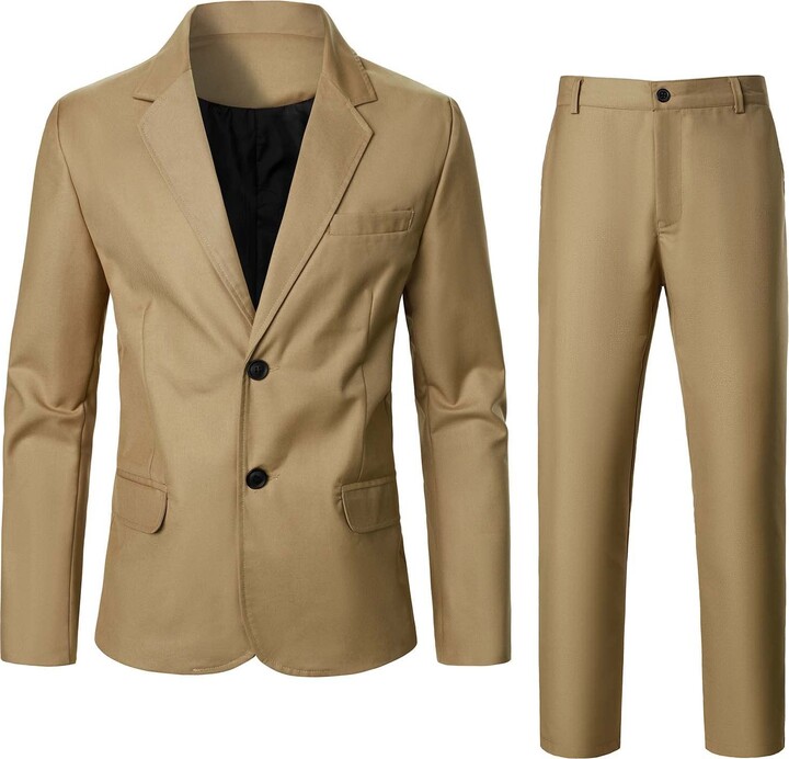 Generic 2 Pcs Suits for Men 2024 Fashion Suits New Mens Business Formal ...