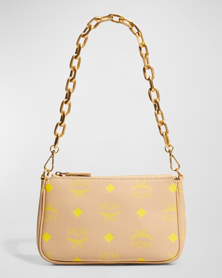 MCM Mini Color Splash Logo Pouch Chain Shoulder Bag - ShopStyle