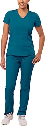 Adar Uniforms Adar Pro Core Classic Scrub Set for Women - Tailored V ...