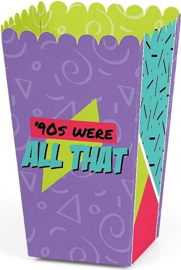 Big Dot of Happiness 90's Throwback - 1990s Party Favor Popcorn Treat ...