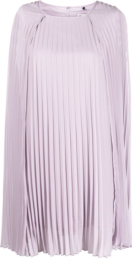 Essentiel Antwerp Dartha pleated cape dress - ShopStyle