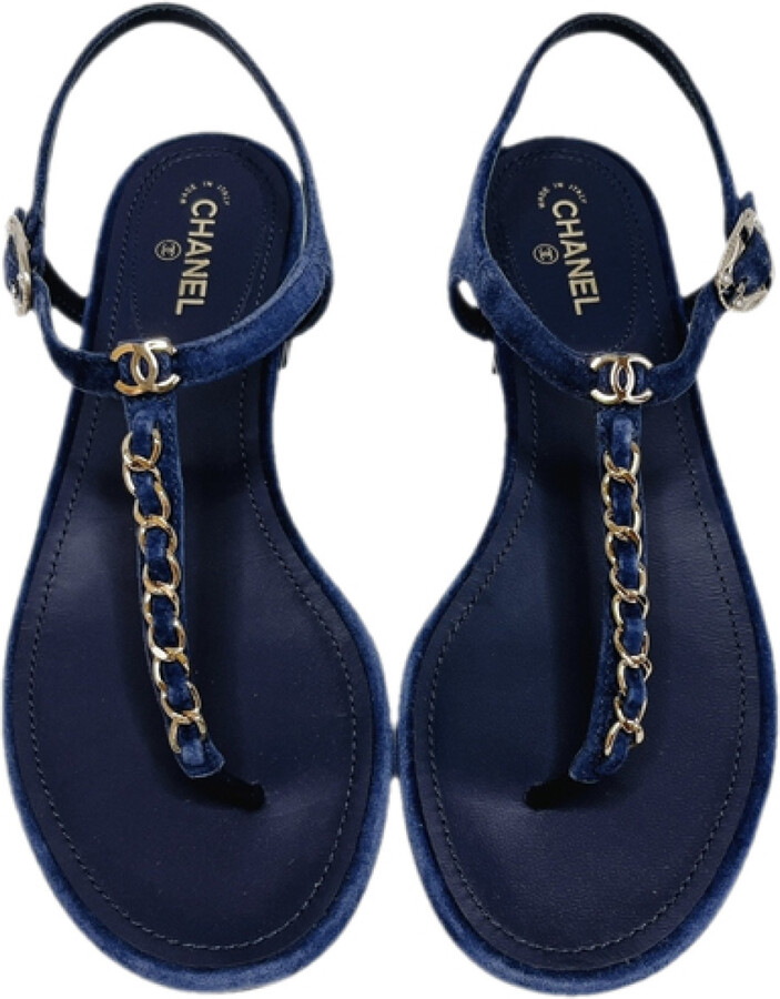 Chanel Leather sandal - ShopStyle