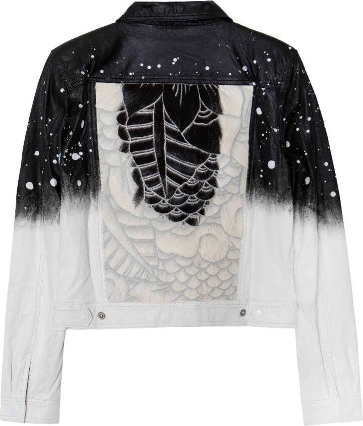 Rocky Rafaela X La Detresse Carved Paint Drop Jacket - ShopStyle