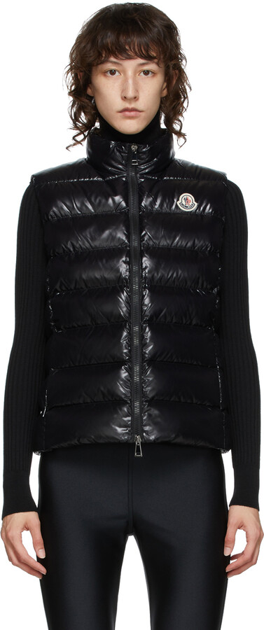 Moncler Black Down Ghany Vest - ShopStyle Women's Fashion