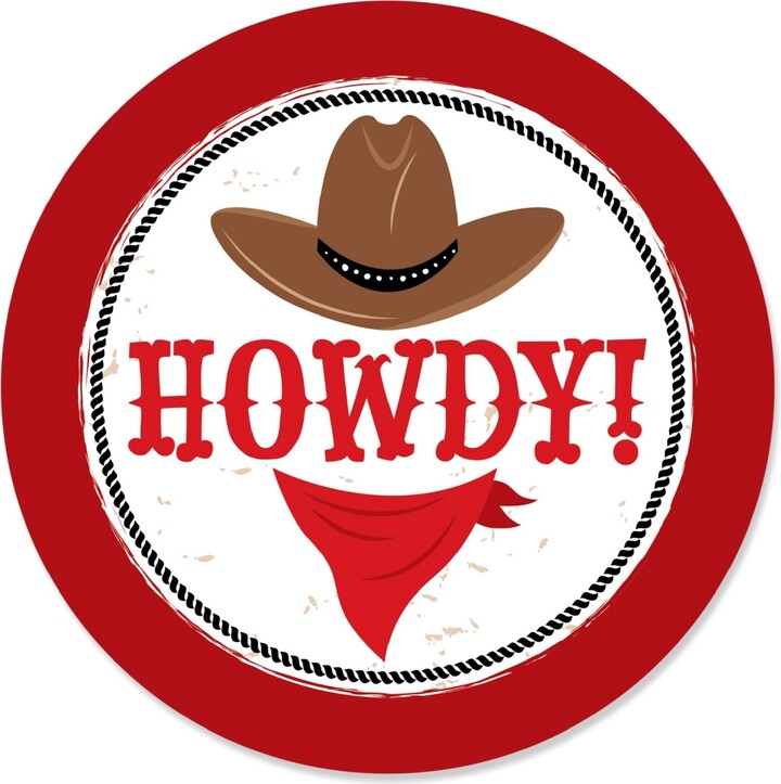 Big Dot Of Happiness Western Hoedown - Wild West Cowboy Party Circle ...