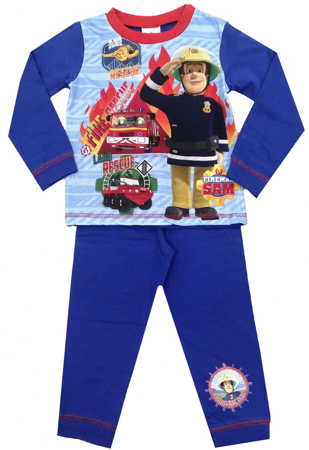 Fireman Sam Character Boys Fireman Sam Pyjamas Character Nightwear (18 ...