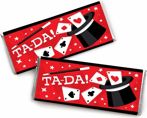 Big Dot of Happiness Ta-Da, Magic Show - Candy Bar Wrapper Magical ...
