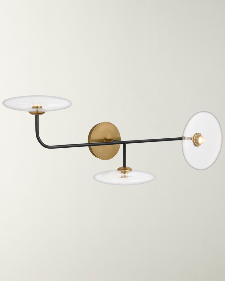 Visual Comfort Signature Calvino Large Arched Sconce In Aged Iron And ...